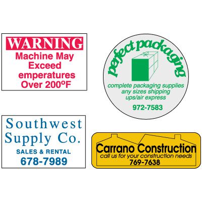Custom Durable Polyester Roll Form Labels, Custom Labels | Seton