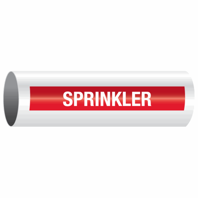 Self-Adhesive Pipe Markers - Sprinkler | Seton
