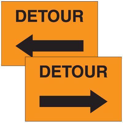 Detour Emergency Response Sign | Detour Sign.com | Emedco