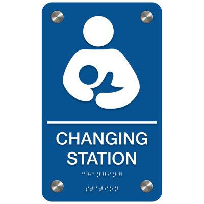 Changing Station Signs - Bilingual Braille Signs, ADA Signs | Seton | Seton