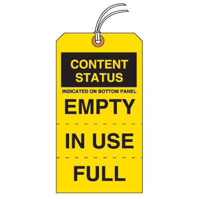 Tear-Off Jumbo Tag Content Status Tags|Seton Canada | Seton.ca
