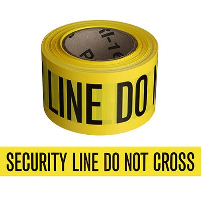 Economy Printed Barricade Tape - Security Line|Seton Canada | Seton.ca