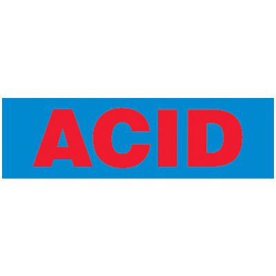 Magnetic Labels - Acid | Emedco