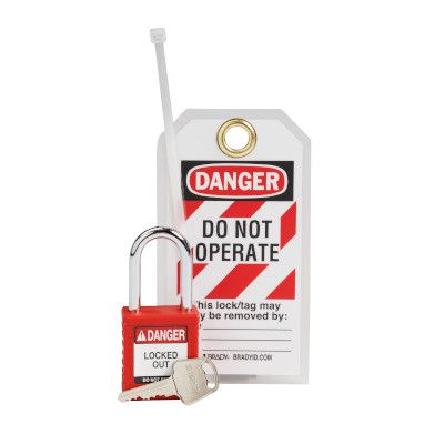 Nylon Safety Lockout Padlock and Tag Kit | Seton