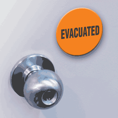 Magnetic Evacuation Signs | Emedco