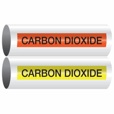 Self-Adhesive Pipe Markers - Carbon Dioxide | Seton