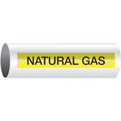 Natural Gas Pipe Markers | Opti-Code® | Safety & Compliance | Seton