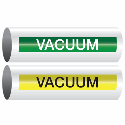 Self-Adhesive Pipe Markers - Vacuum | Seton