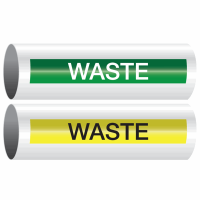 Self-Adhesive Pipe Markers - Waste | Seton Canada | Seton.ca