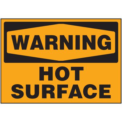 Warning Hot Surface Label | Emedco