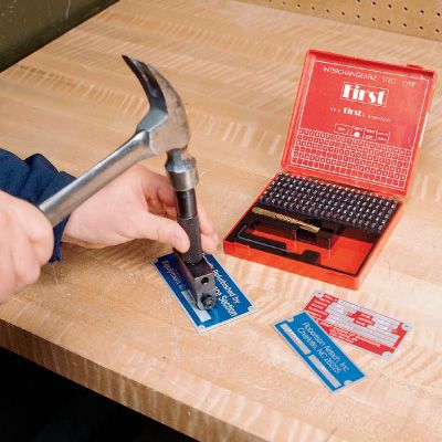 Handheld Nameplate Stamping Set | Portable & Easy Labeling | Seton
