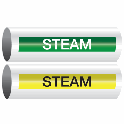 Self-Adhesive Pipe Markers - Steam | Seton