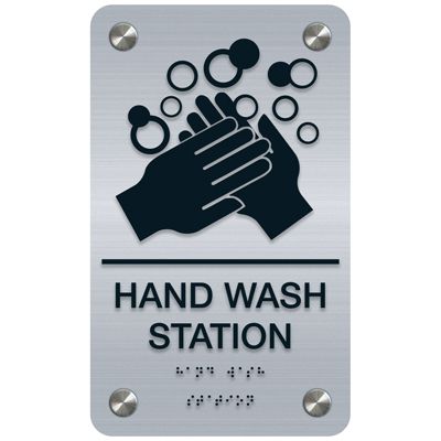 Hand Wash Station Signs, Facility Signs, ADA Signs | Seton | Seton
