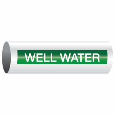 Self-Adhesive Pipe Markers - Well Water | Seton Canada | Seton.ca