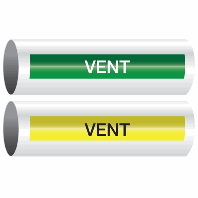Vent Self-Adhesive Pipe Markers - Opti-Code® | Seton