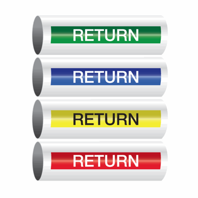 Self-Adhesive Pipe Markers - Return | Seton