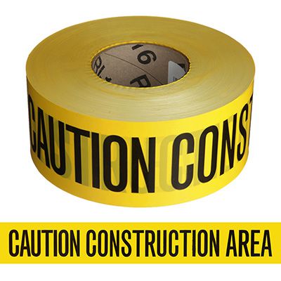 Caution Construction Area Barricade Tape|Seton Canada | Seton.ca