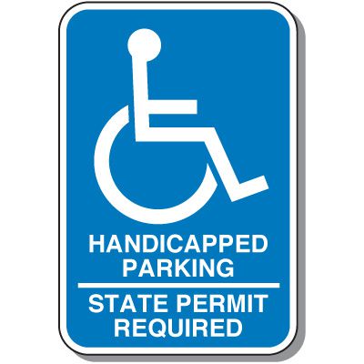 Handicap Parking Signs & Ada Parking Signs | Emedco