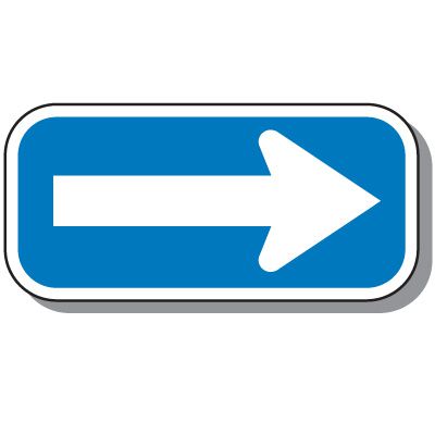 One-Way Arrow Sign | Emedco