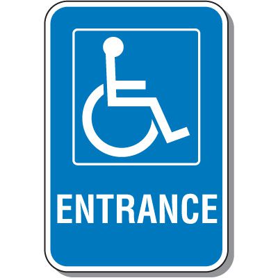 Handicap Entrance Sign | Emedco