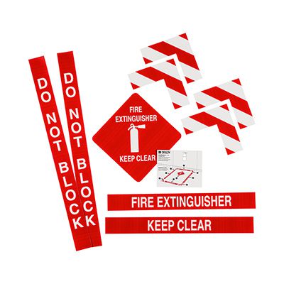 Fire Extinguisher Floor Marking Kit | Seton.ca
