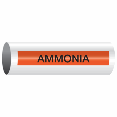 Self-Adhesive Pipe Markers - Ammonia | Seton