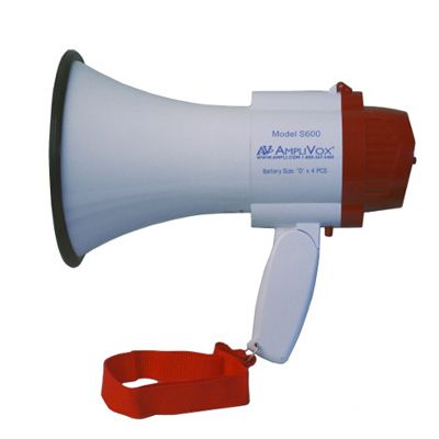 AmpliVox® Mini-Meg Rechargeable 10W Megaphone | Emedco