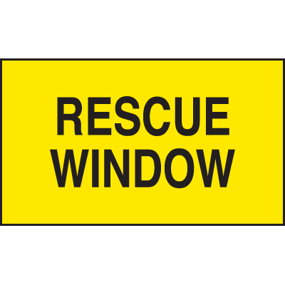 Rescue Window Decal | Emedco