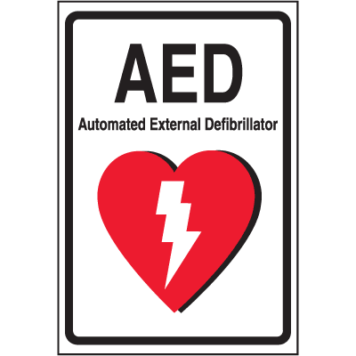 Safety Door And Window Decals - AED, First Aid Equipment | Seton