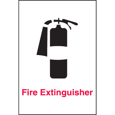 Fire Extinguisher Safety Door And Window Decal | Seton