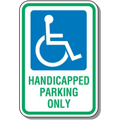 Symbol of Access Signs - Handicapped Parking Only | Seton Canada