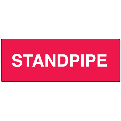 Standpipe Anodized Aluminum Sprinkler Sign | Seton