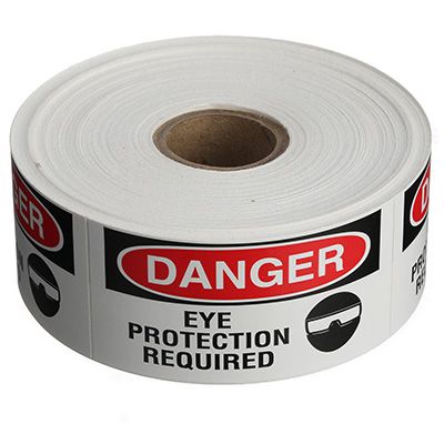 Safety Eyewear Labels & Eye Protection Decals | Seton
