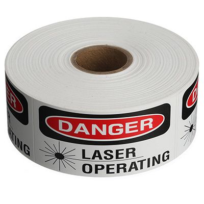 Danger Labels "Laser Operating" - Roll of 500 | Seton