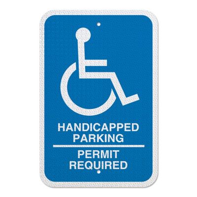 Handicap Signs - Permit Required (Symbol of Access)|Seton Canada