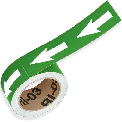 Directional Arrow Pipe Markers On-A-Roll | Emedco