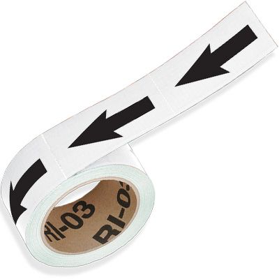 Directional Arrow Pipe Markers On-A-Roll | Emedco