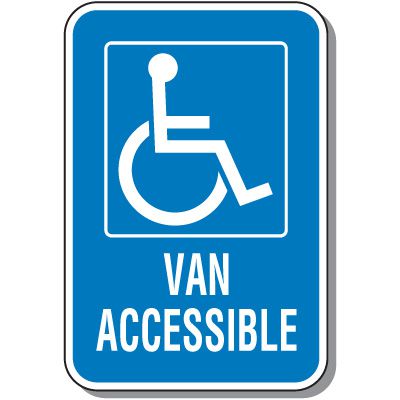 Handicap Signs - Van Accessible (Symbol of Access)|Seton Canada | Seton.ca