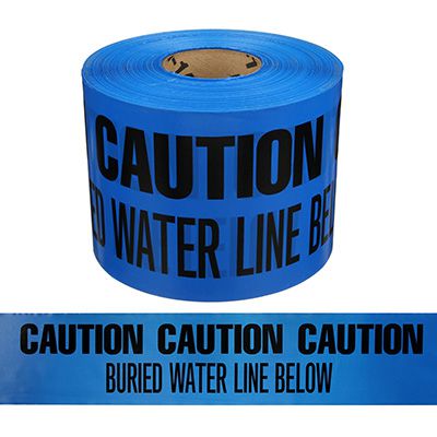 Underground Warning Tape - Buried Water Line Below | Seton Canada ...
