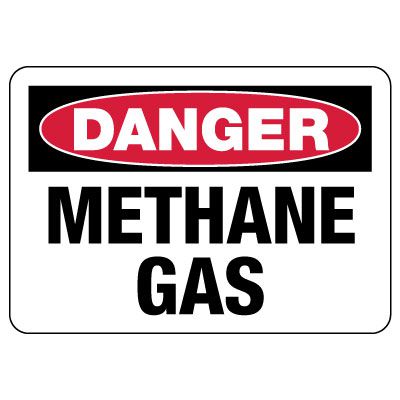 Danger: Methane Gas Sign | Seton