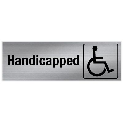 Handicapped - Engraved Rest Room Signs | Seton