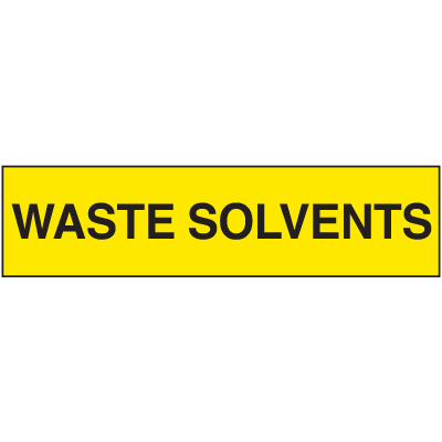 Chemical Label Value Packs - Waste Solvents | Seton
