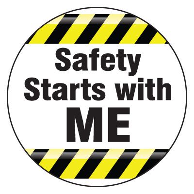 5pk Safety Starts With Me Hard Hat Labels | Emedco