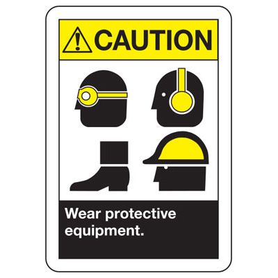 Protective Clothing Signs, Safety Wear Signs | Seton