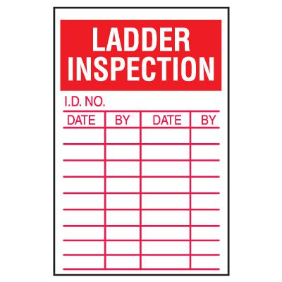 Ladder Safety Inspection Labels | Seton