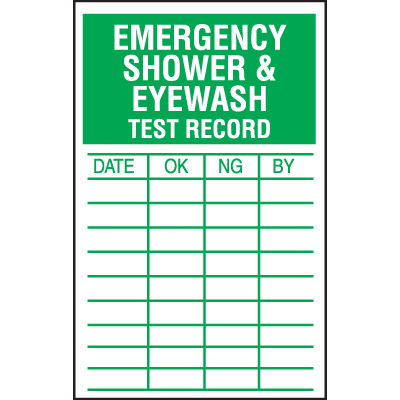 OSHA & ANSI Eyewash Labels | Emergency Shower Floor Markers | Seton