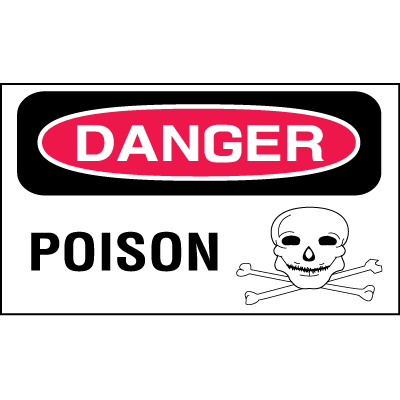Safety Labels On A Roll - Danger Poison|Seton Canada | Seton.ca
