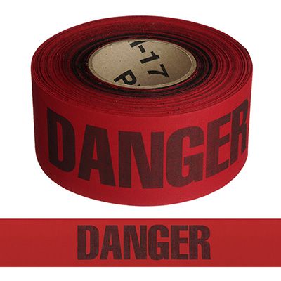 Cloth Barricade Tape - Danger (Red) | Seton