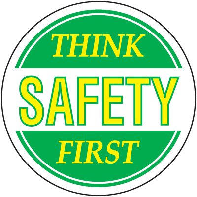 Safety Training Labels - Think Safety First | Emedco