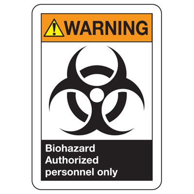 ANSI Biohazard Safety Signs, Biohazard Signs, Safety Signs | Seton